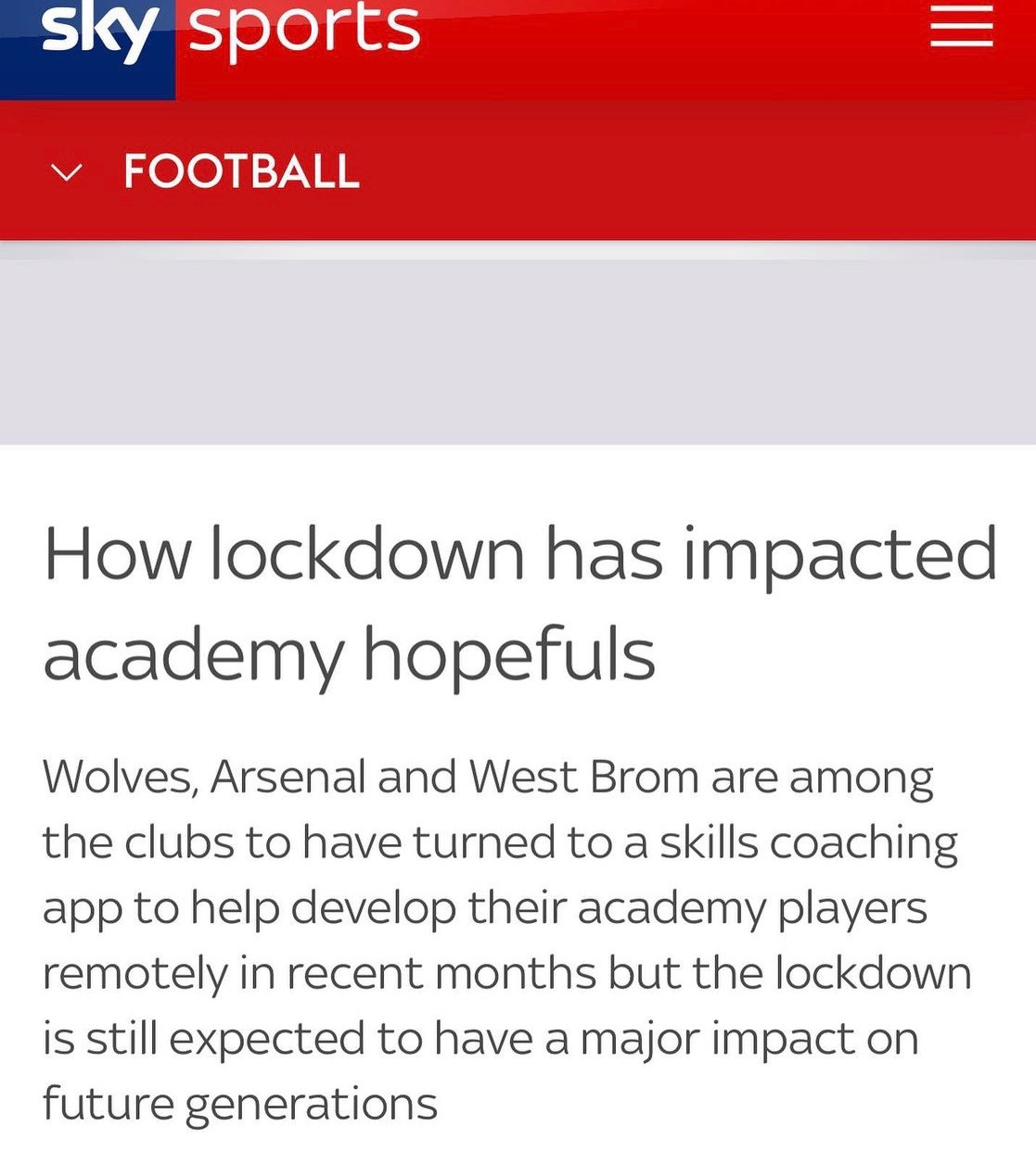 How lockdown has impacted academy players - My Personal Football Coach