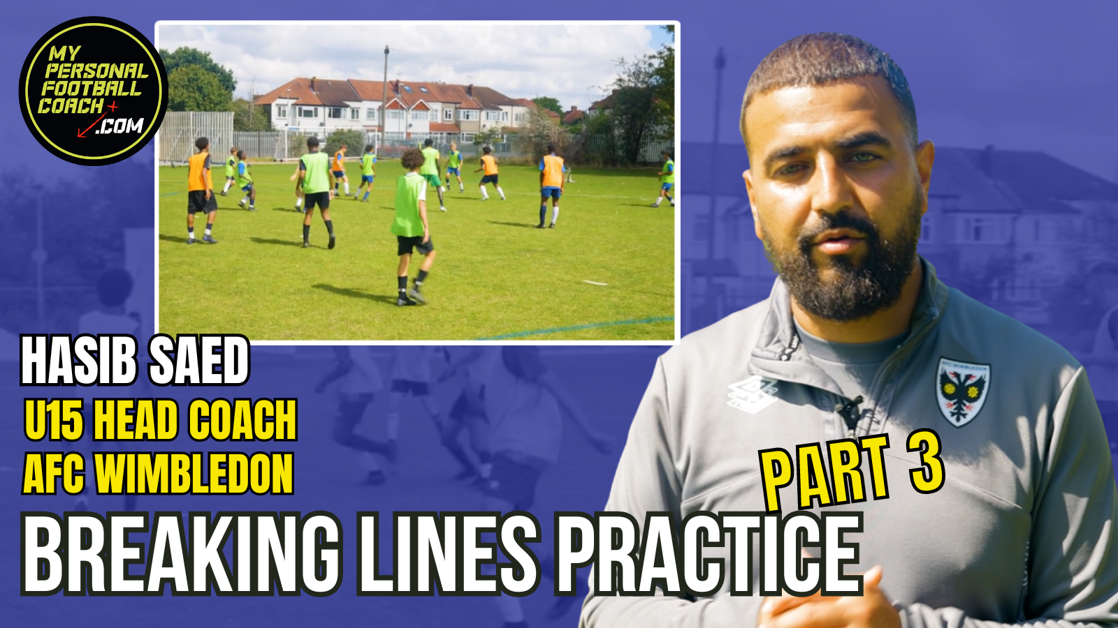 Breaking Lines Practice Part 3 - My Personal Football Coach